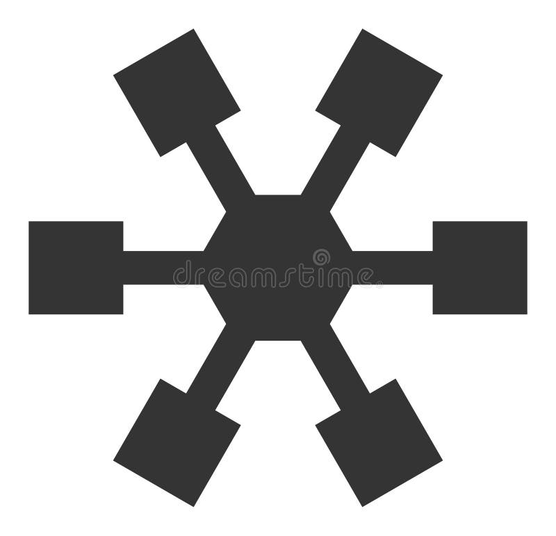 Square Links Vector Icon Flat Illustration Stock Vector - Illustration ...