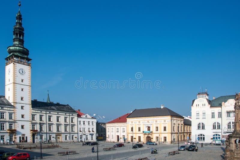 Square in Litovel, Czech Republic Editorial Image - Image of hall, left ...