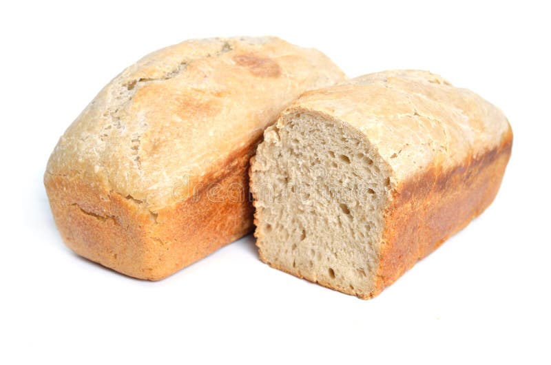 Square Loaf of Homemade Sourdough Bread Stock Image - Image of bakery ...