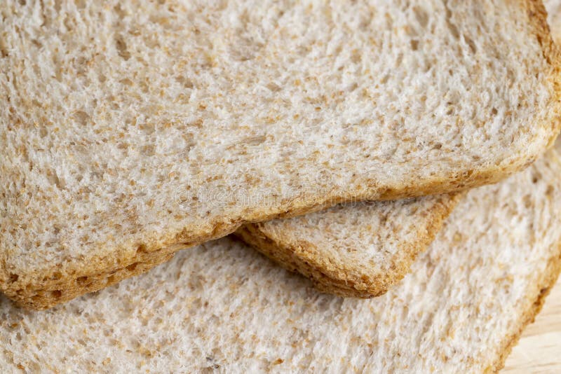 Square Loaf of Light Wheat Bread Cut into Pieces Stock Photo - Image of ...