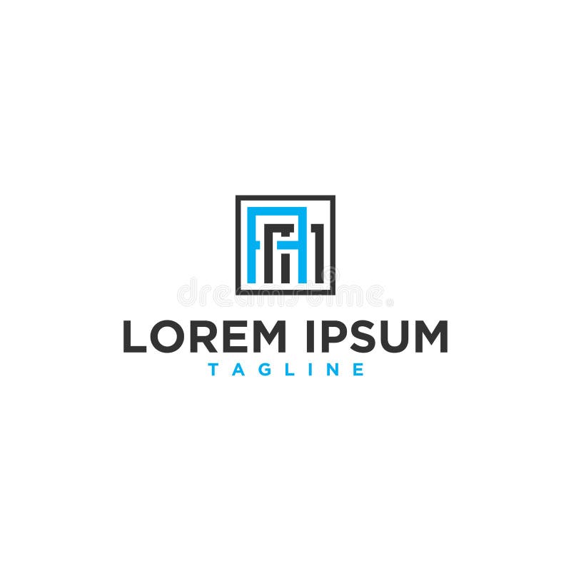 Am or Ma Square Logo Design Inspiration Stock Vector - Illustration of ...