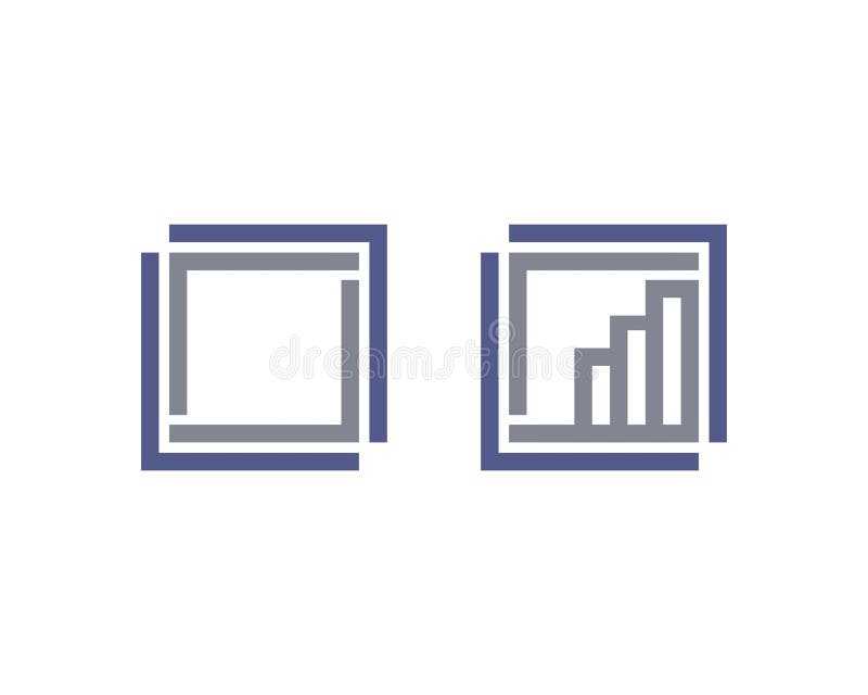 Square Logo 5 Icon Template Stock Vector - Illustration of design ...