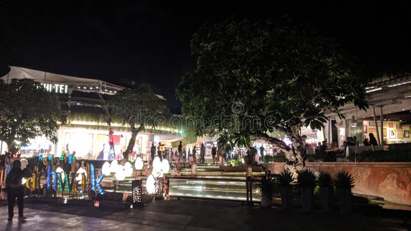 Square Mall at Night Market Editorial Photo - Image of infrastructure ...