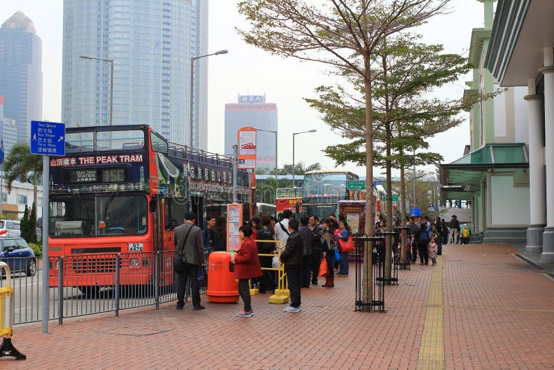 Square of Man Yiu Street at Central Editorial Stock Image - Image of ...
