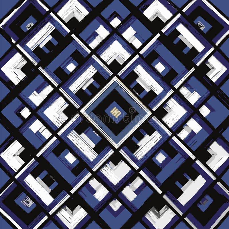 Square, Mandala, Hand Drawn Vector Pattern. N Stock Vector ...