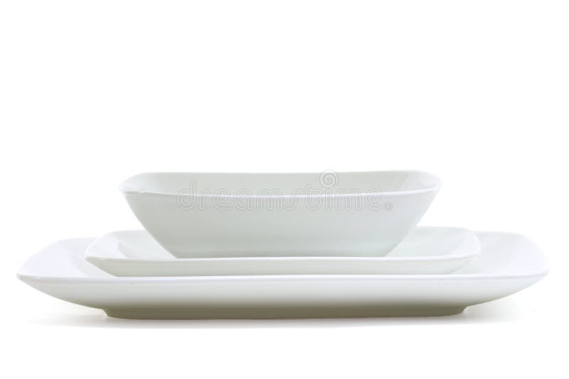 Square Meal stock image. Image of objects, plates, white - 28977063