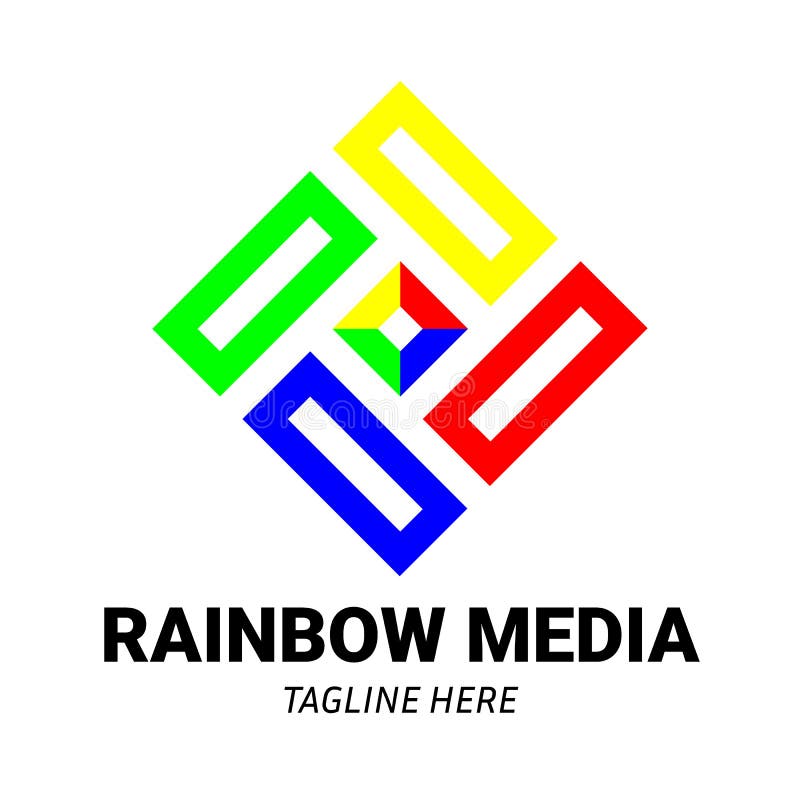 Square Media Logo Creative Design Template. Graphic Symbol for ...