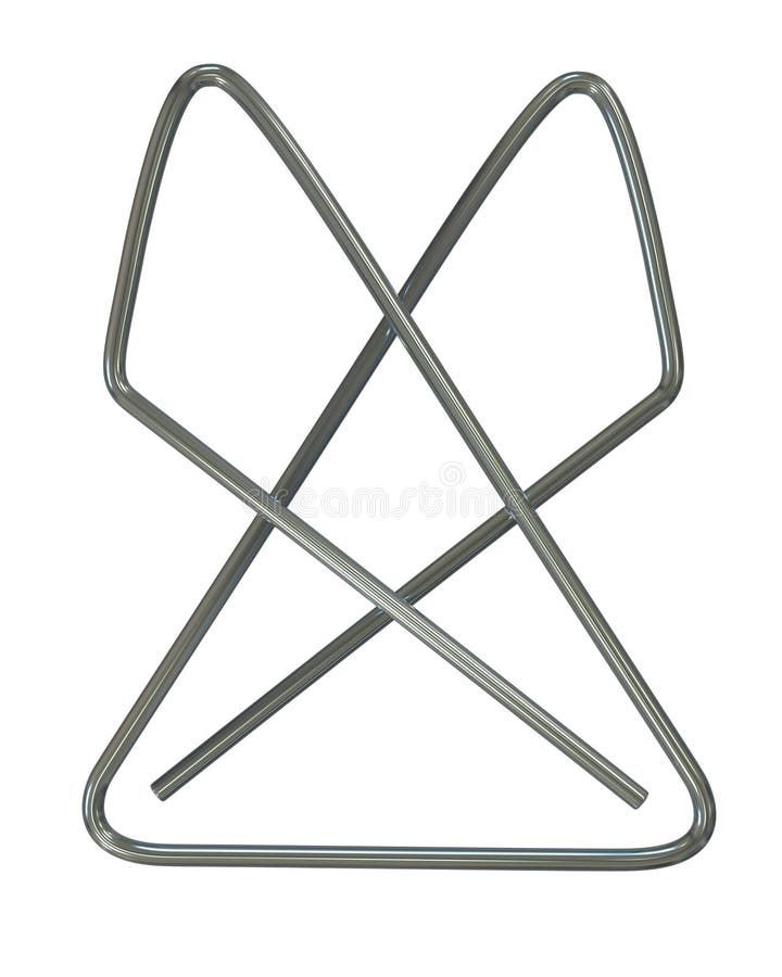 Square Metal Glossy Paperclip Stock Image - Image of paperclips, clips ...
