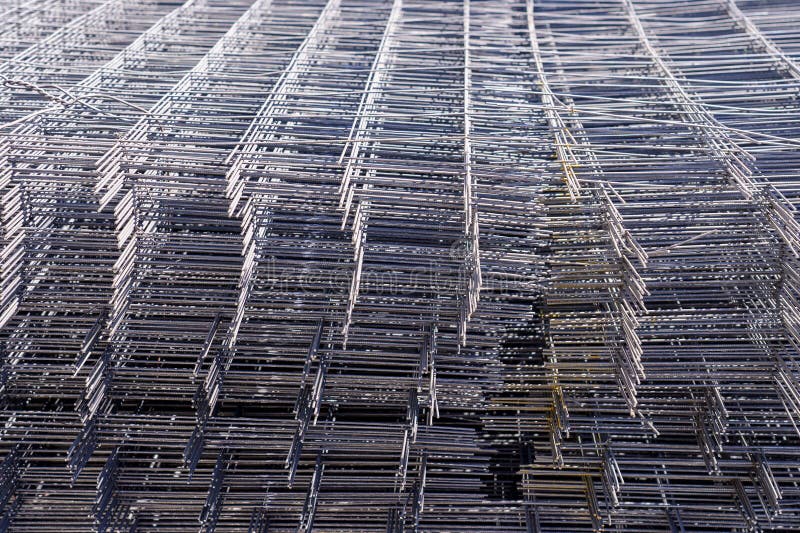 Square Metal Mesh. Background with Selective Focus and Copy Space Stock ...