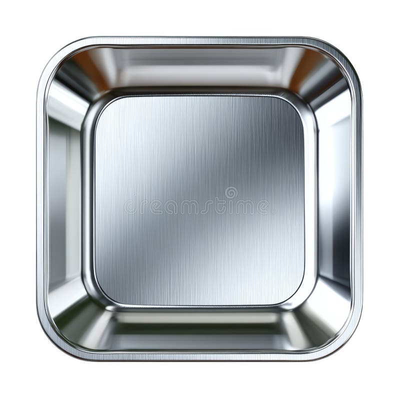 Square Metal Tray for Serving Food or Displaying Items in a Modern ...