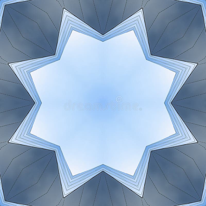 Square Metallic Angular Ring Made from Concert Hall Stock Illustration ...