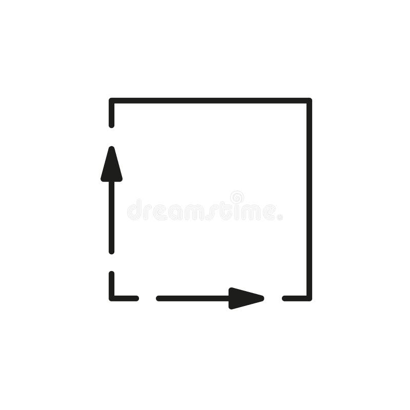 Square Meter, Size Surface M2 Icon. Measuring Area Dimension Sign Stock ...