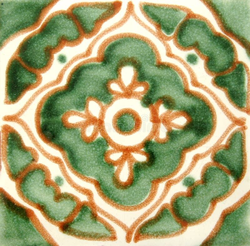 Square Mexican tile shape stock image. Image of decorate - 17505825