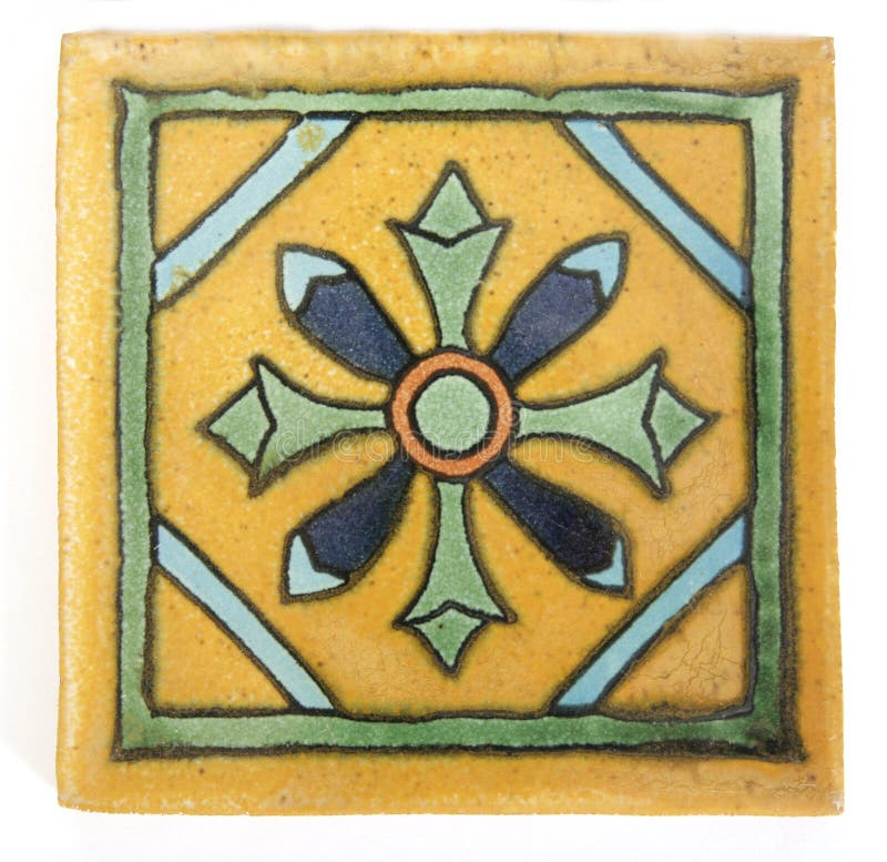 Square Mexican tile shape stock image. Image of decorate - 17505825