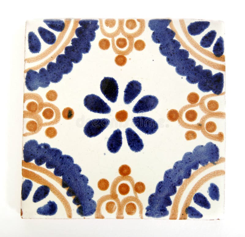 Square Mexican tile shape stock image. Image of decorate - 17505825