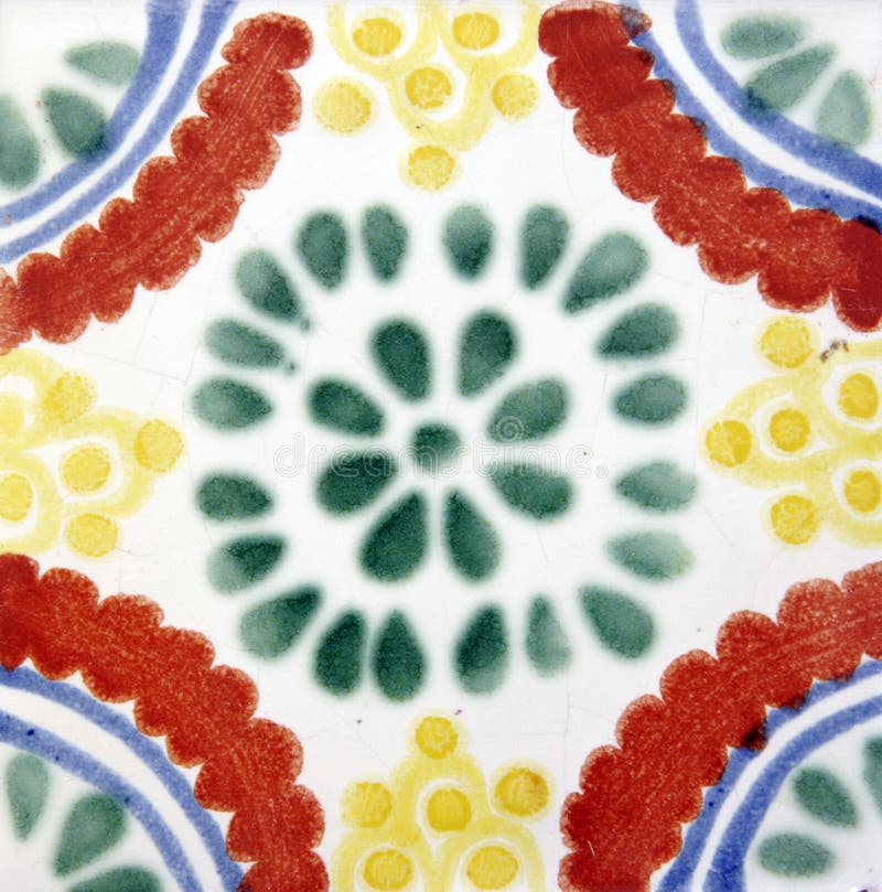 Square Mexican tile shape stock image. Image of decorate - 17505825