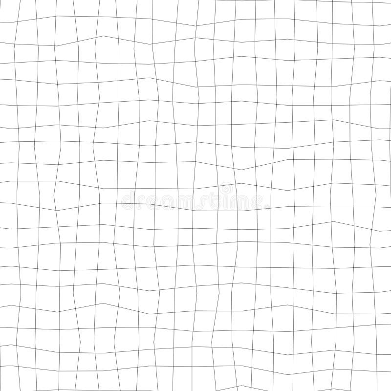 Square Monochrome Abstract Uneven Grid Broken Lines Ragged Effect Stock ...
