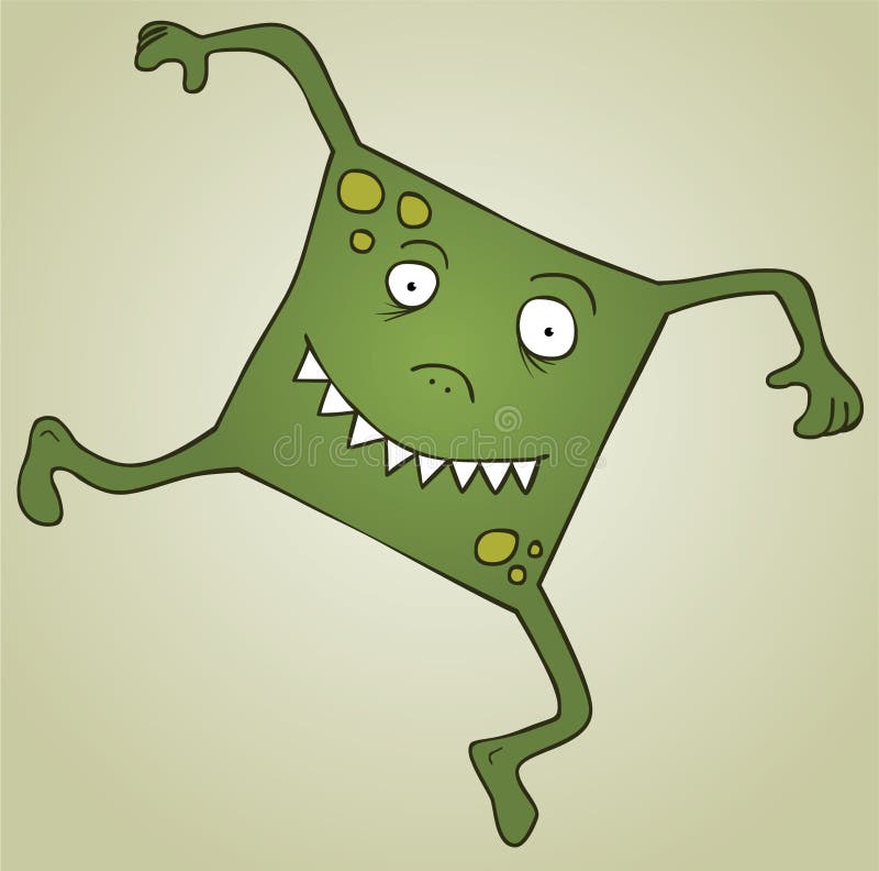 Square Monster stock vector. Illustration of character - 26786392