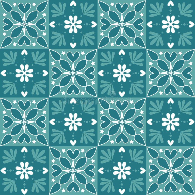 Square Mosaic for Ceramic Tile Design Emerald Green Color, Ornate ...