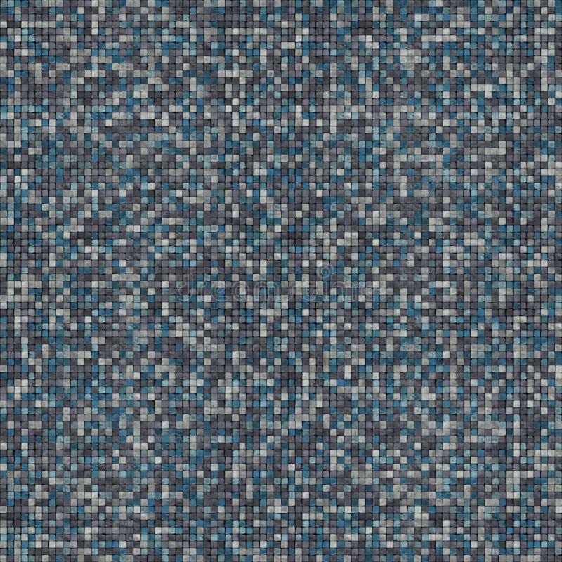 Square Mosaic Tiled Blue Gray Grunge Pattern Stock Illustration ...