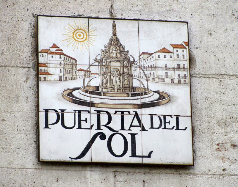 Square Name - Mosaic Tile Pattern Editorial Image - Image of madrid ...