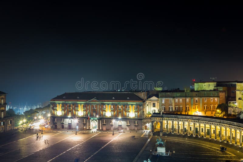Square of napoli stock photo. Image of piazza, view - 169213748