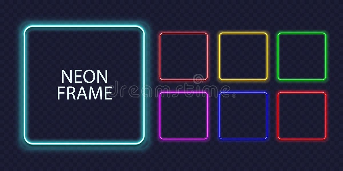 Neon Border Vector Stock Illustrations – 35,056 Neon Border Vector ...