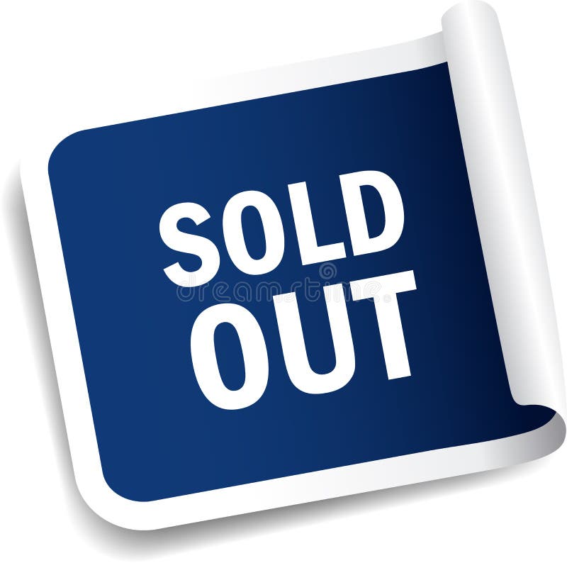 Sold Out sticker stock vector. Illustration of deal - 206742975
