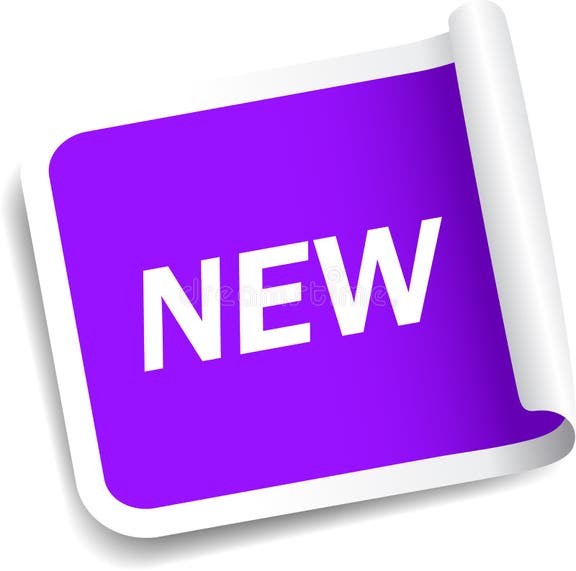 New sticker stock vector. Illustration of advertising - 206744113