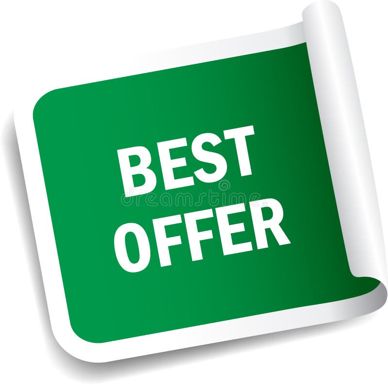 Best Offer vector sticker stock illustration. Illustration of isolated ...