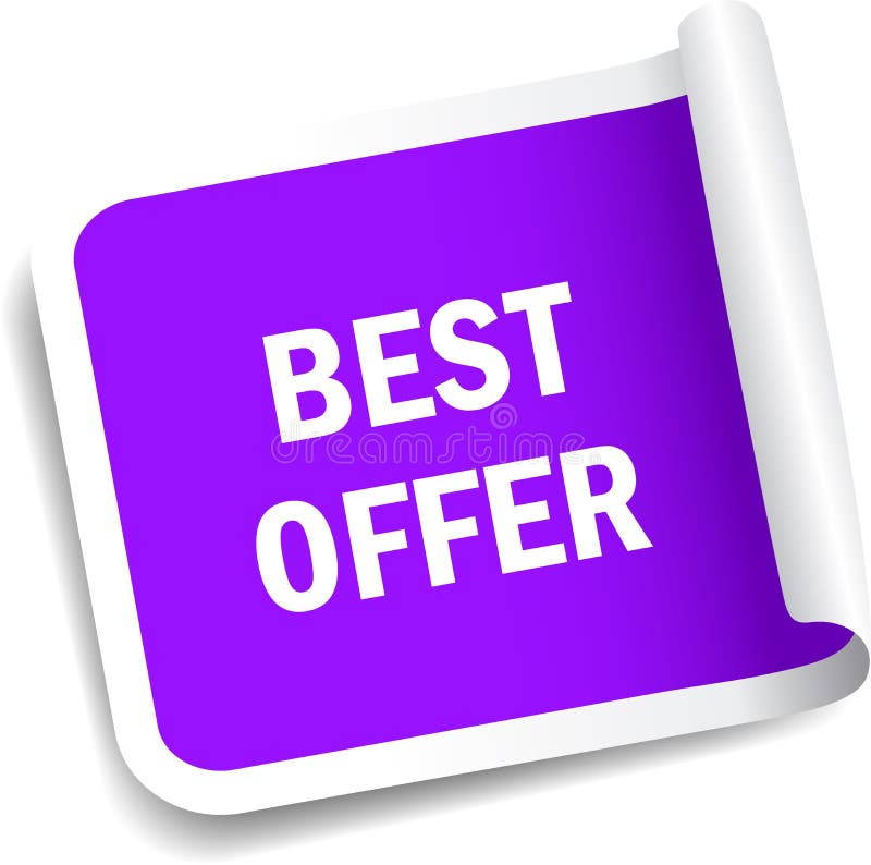 Best Offer vector sticker stock illustration. Illustration of booking ...