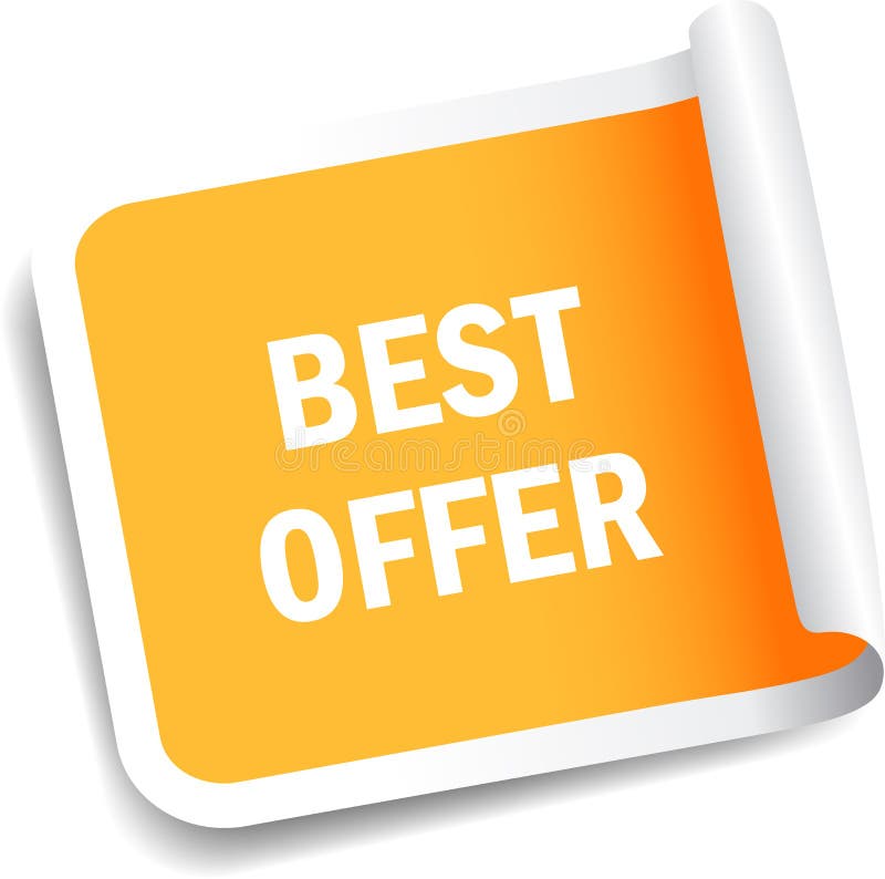 Best Offer vector sticker stock illustration. Illustration of booking ...