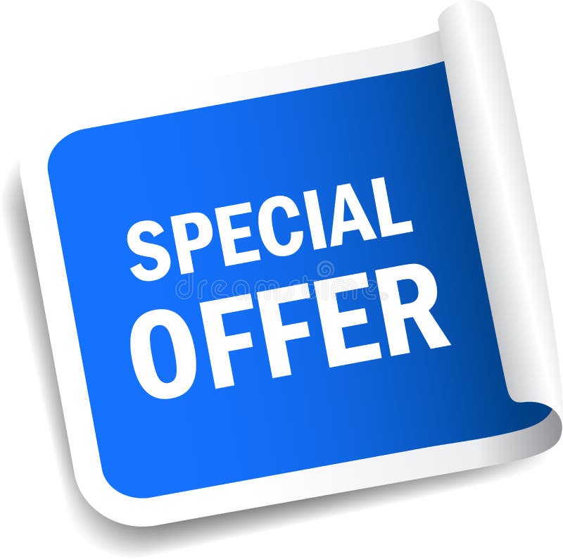 Special Offer Vector Sticker Stock Illustration - Illustration of clip ...