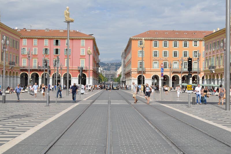 Square in Nice, France editorial stock image. Image of nissa - 45106499