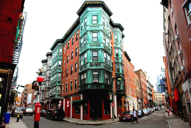 Square in old Boston editorial stock image. Image of destination - 1004449