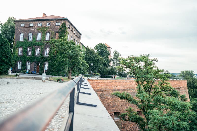 Square with Old Brick Building in Ivy Editorial Photography - Image of ...