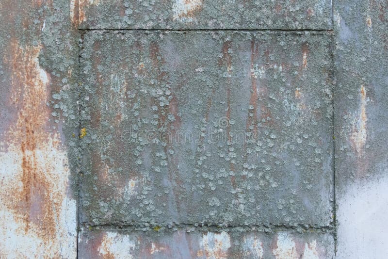 Square Old Frame Mold Moss Weathered Outdated Metal Surface Texture ...