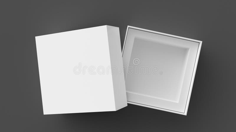Square Box Packaging Template Vector Stock Illustration - Illustration ...