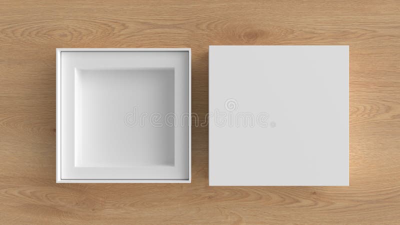 Square Box Packaging Template Vector Stock Illustration - Illustration ...