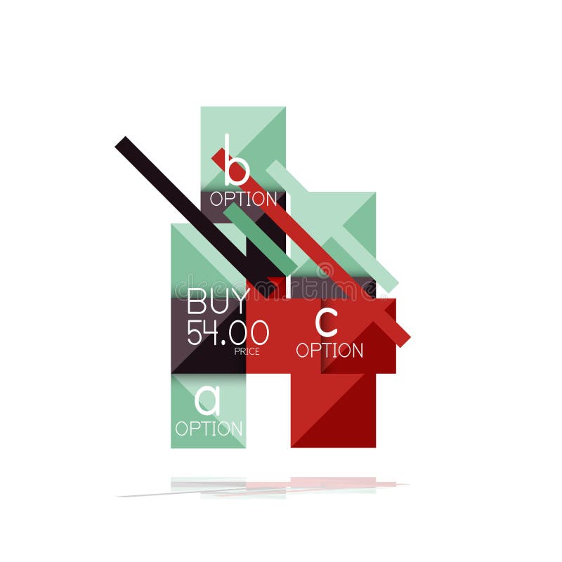 Square Option Infographic Banner. Data and Information Visualization ...