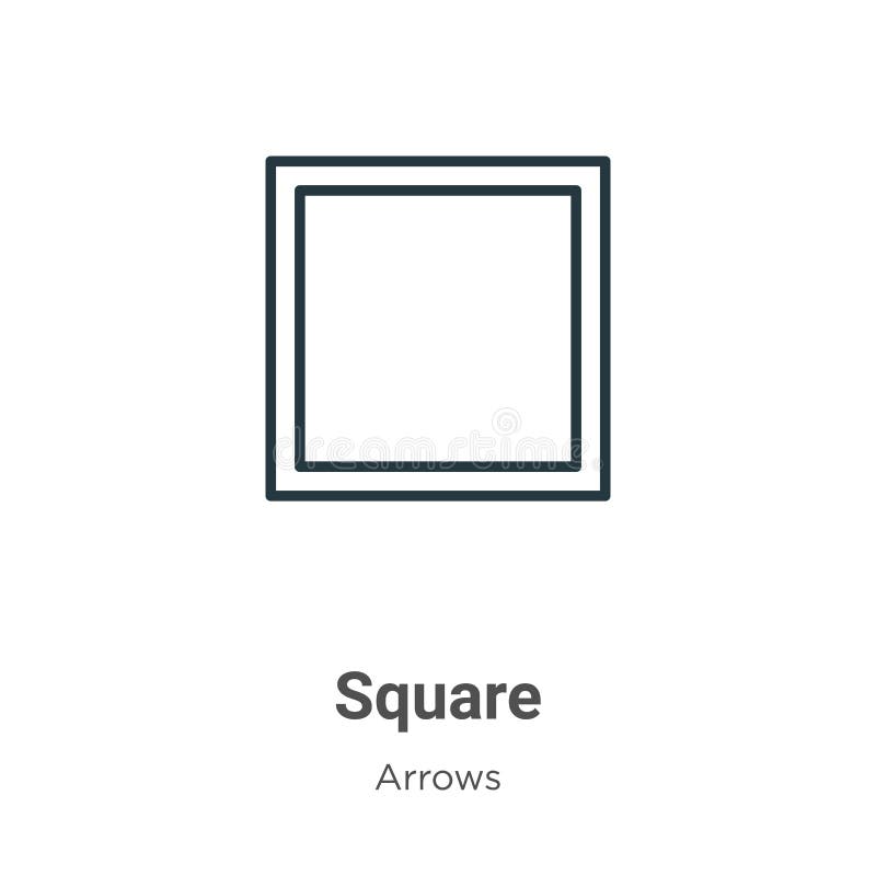 Black Outline Square Thin Transparent Stock Illustrations – 589 Black ...