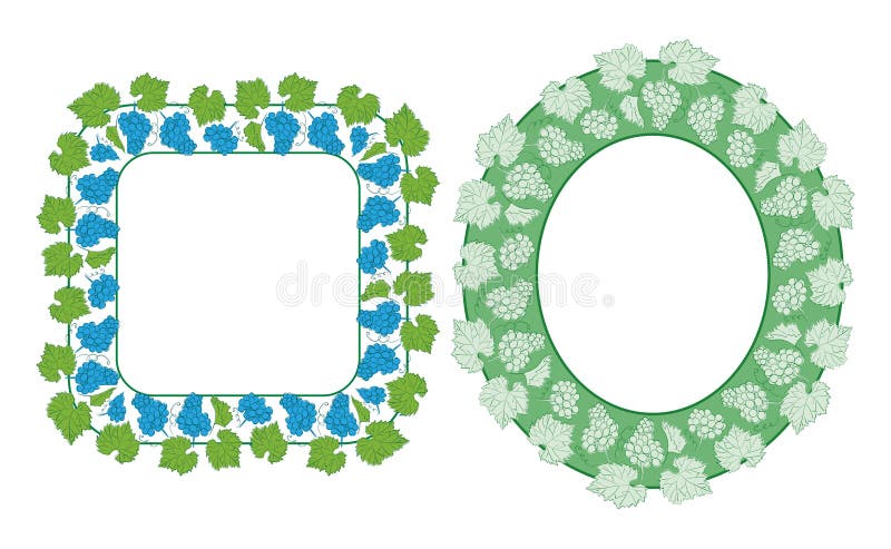 Oval Vine Border Stock Illustrations – 145 Oval Vine Border Stock ...