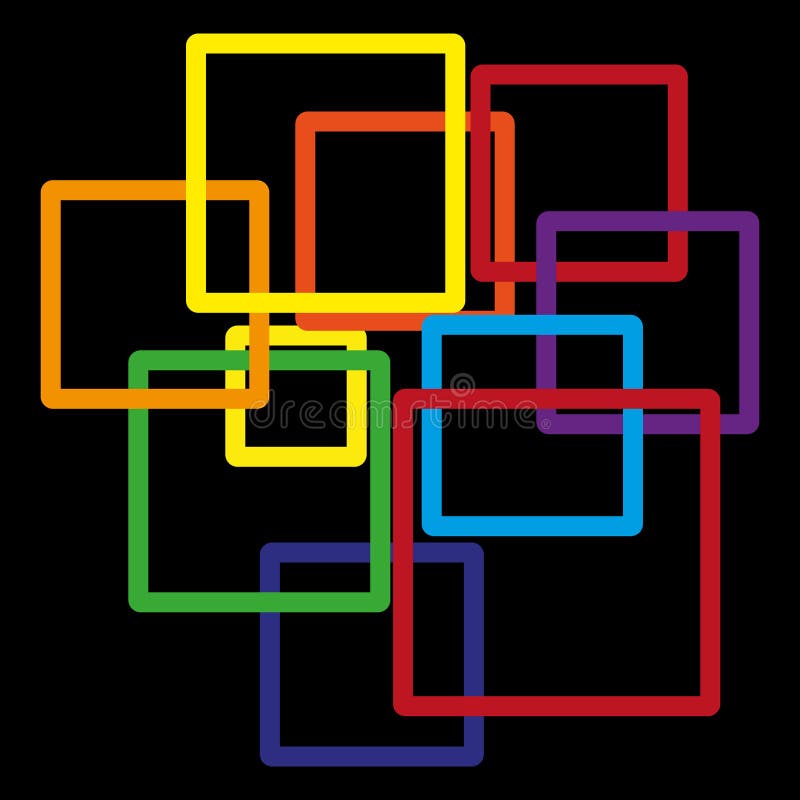 Over Lapping Square Pattern Stock Illustrations – 6 Over Lapping Square ...