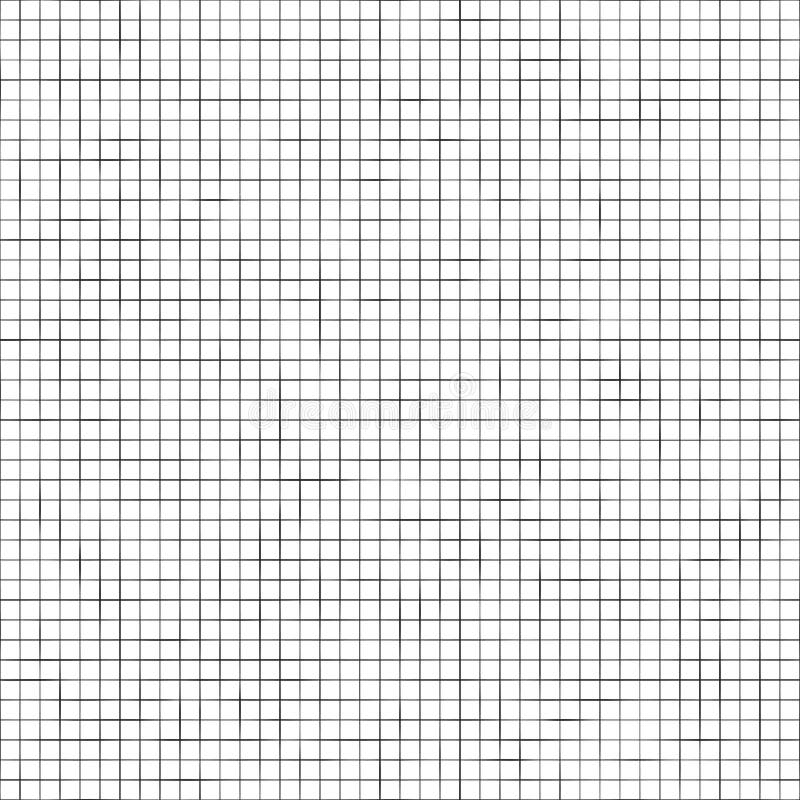 Square Page School Pattern with a Geometric Grid of Little Black ...