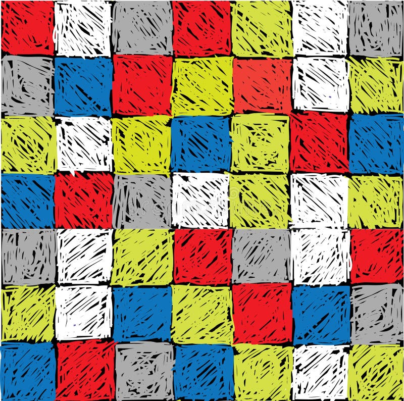 Square painted fill stock vector. Illustration of pattern - 7473236