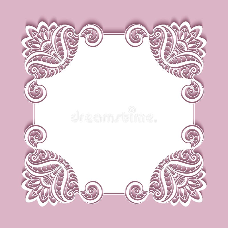 Paper Lace Border Background Stock Vector - Illustration of date, line ...