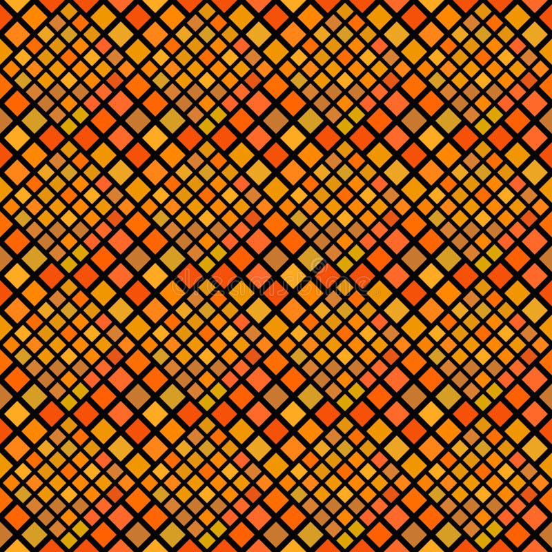 Orange Geometrical Abstract Square Pattern Background Design Stock ...