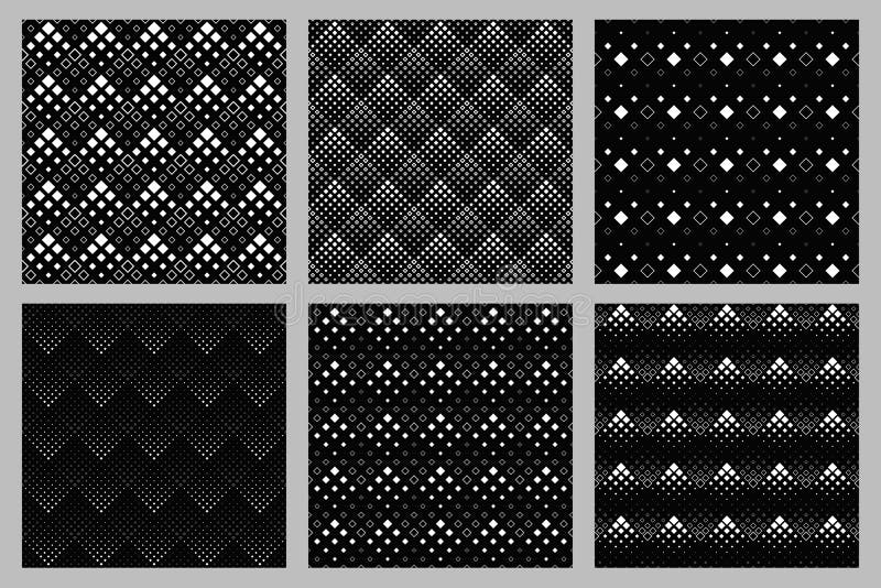 Square Pattern Background Set Repeating Abstract Vector Graphic Designs Stock Vector