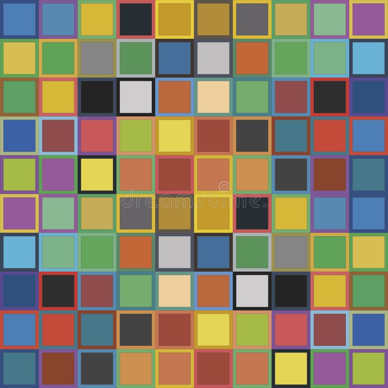 Square Pattern Colorful Pixels Stock Vector - Illustration of ...