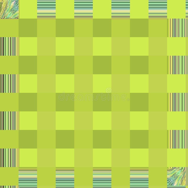 Square Pattern with Frame for Banner or Text in Fresh Lime Color Stock ...